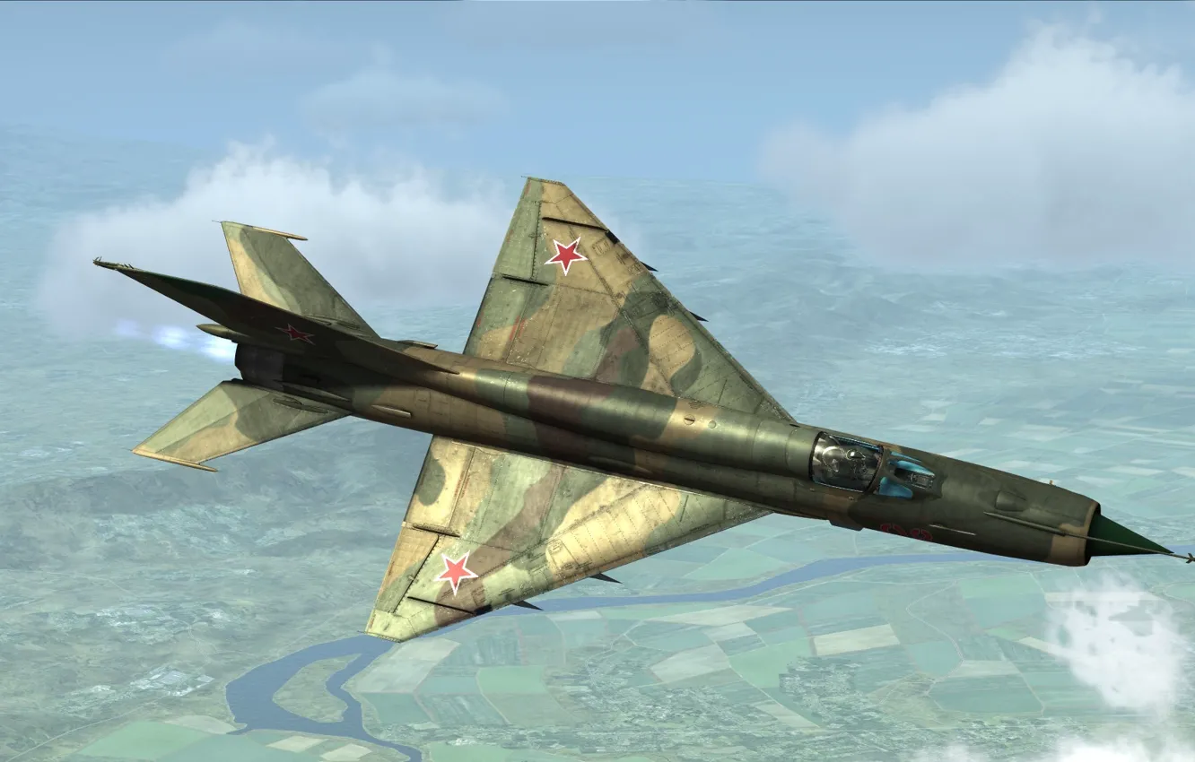Wallpaper fighter, KB MiG, MiG-21bis for mobile and desktop, section авиация, resolution ...