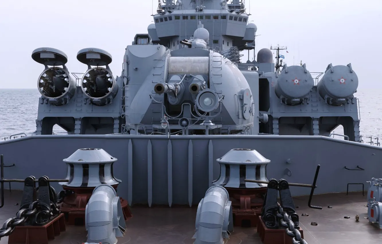 Wallpaper Moscow, installation, cruiser, installation, artillery ...