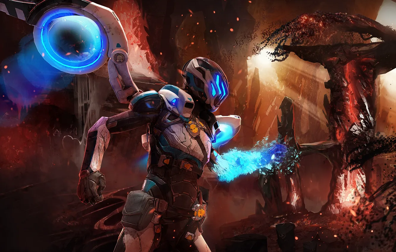 Wallpaper the game, robot, art, Matt case for mobile and desktop ...