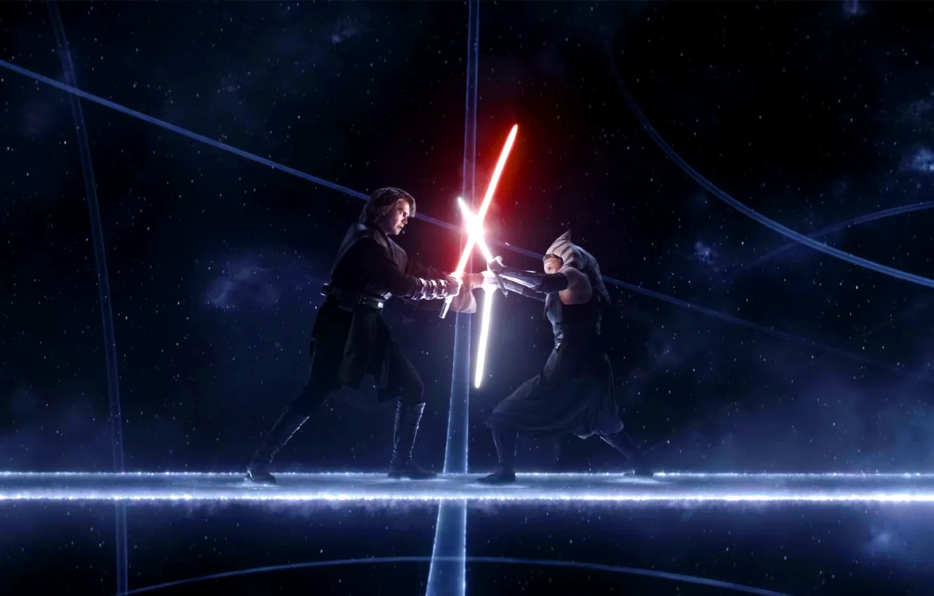 Wallpaper dark, light, darth, Darth Vader, Rosario Dawson, fight, lightsaber, jedi for mobile ...