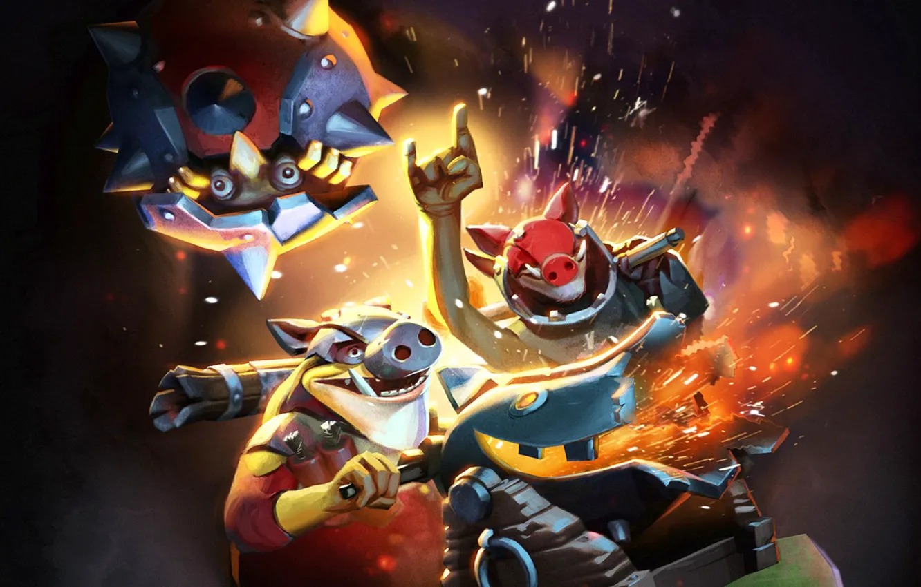 Wallpaper bomb, truck, Valve, Bazooka, Dota 2, mine, IceFrog, Techies ...