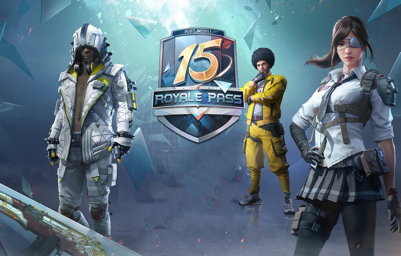 Wallpaper fragments, the game, logo, game, characters, characters, PUBG ...