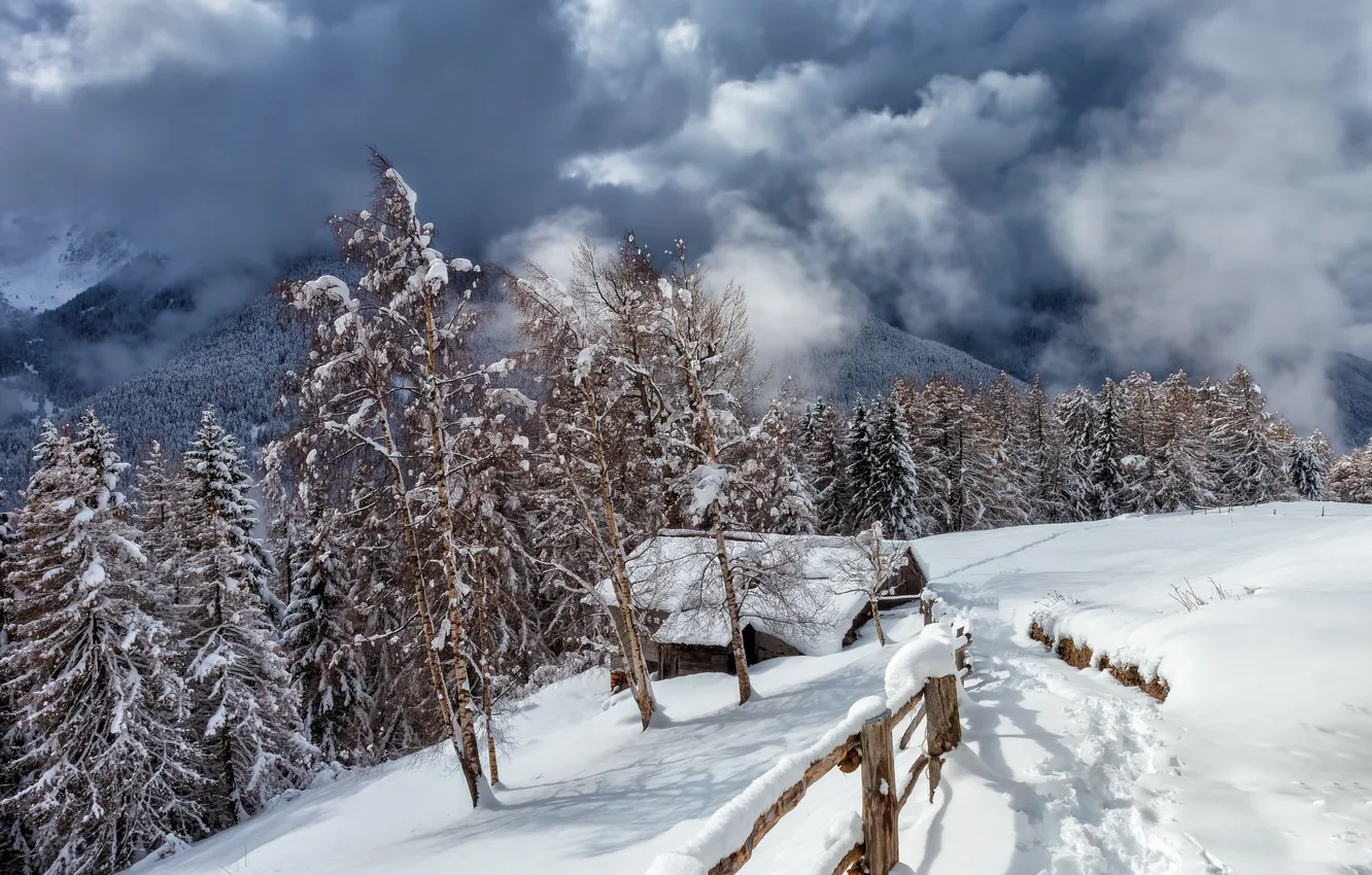 Wallpaper winter, mountains, nature for mobile and desktop, section ...