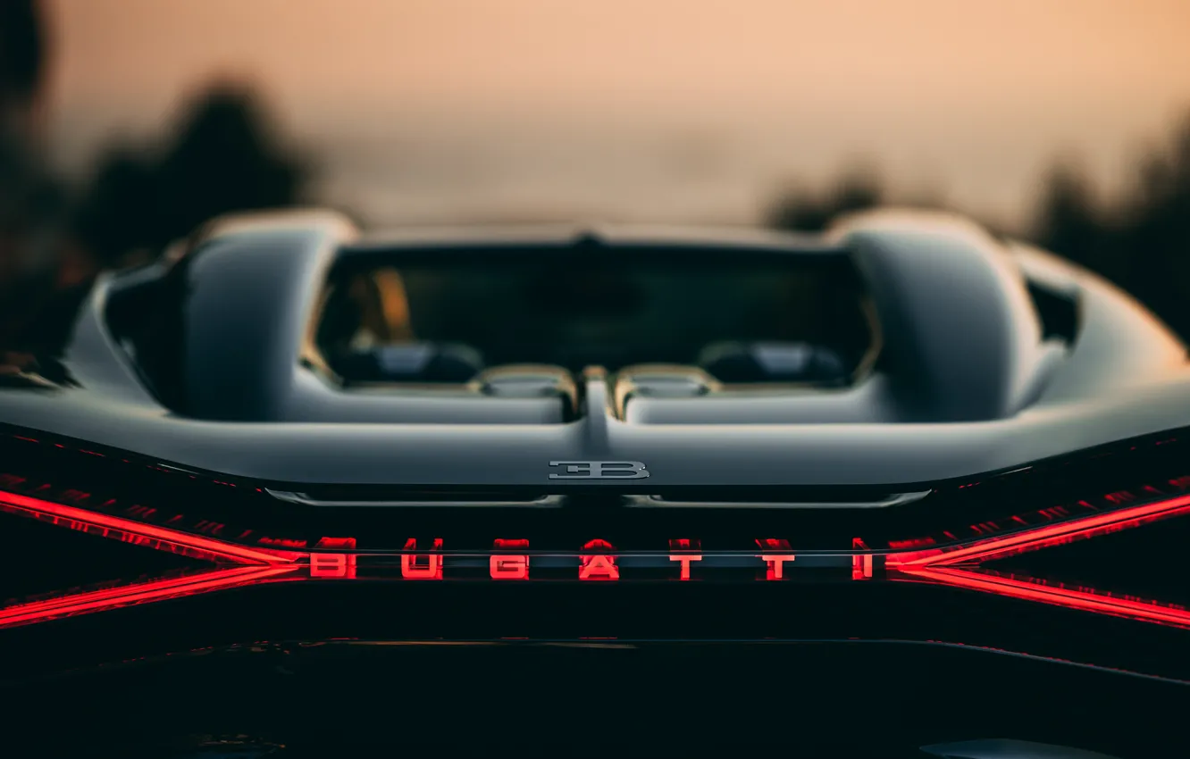 Wallpaper Bugatti, close-up, taillights, W16 Mistral, Bugatti W16 ...