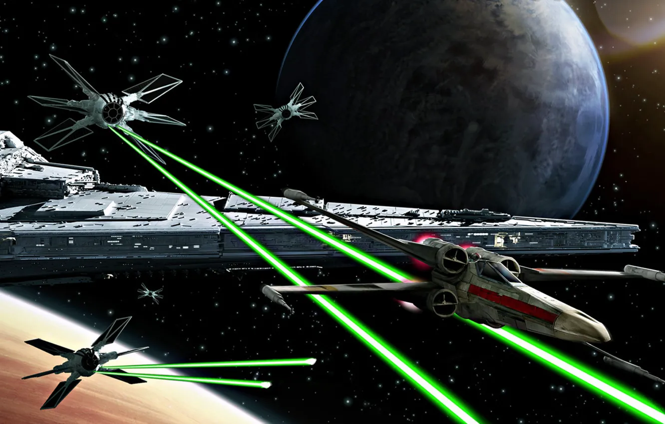 Wallpaper Star wars, Star wars, Joseph Diaz, The Ride, Tie Fighter ...