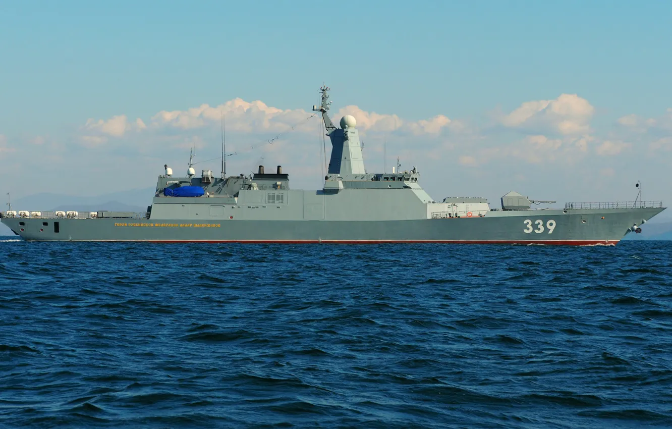 Wallpaper Corvette, project 20380, Aldar Tsydenzhapov for mobile and ...