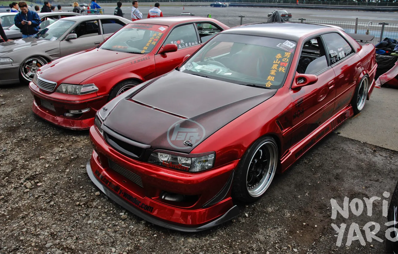 Wallpaper machine, red, tuning, red, Toyota, tuning, Chaser, Cresta for ...