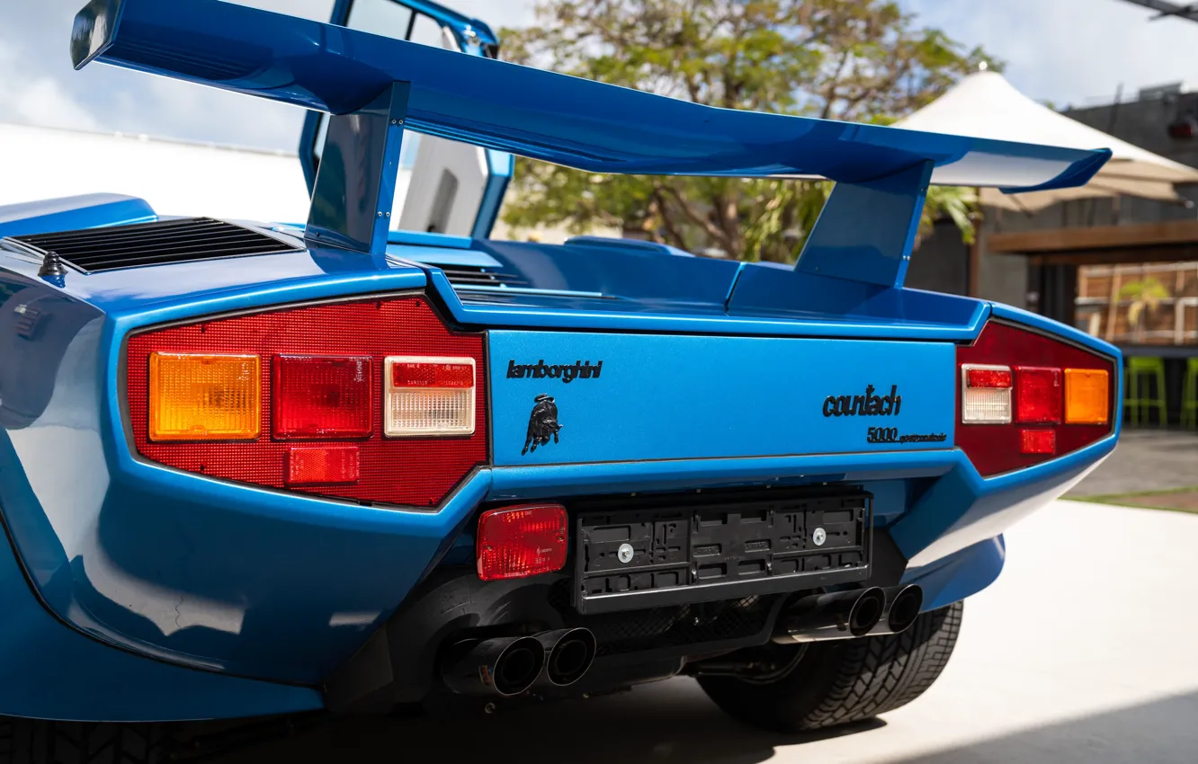 Wallpaper Lamborghini, Lambo, Countach, back, label, Lamborghini ...