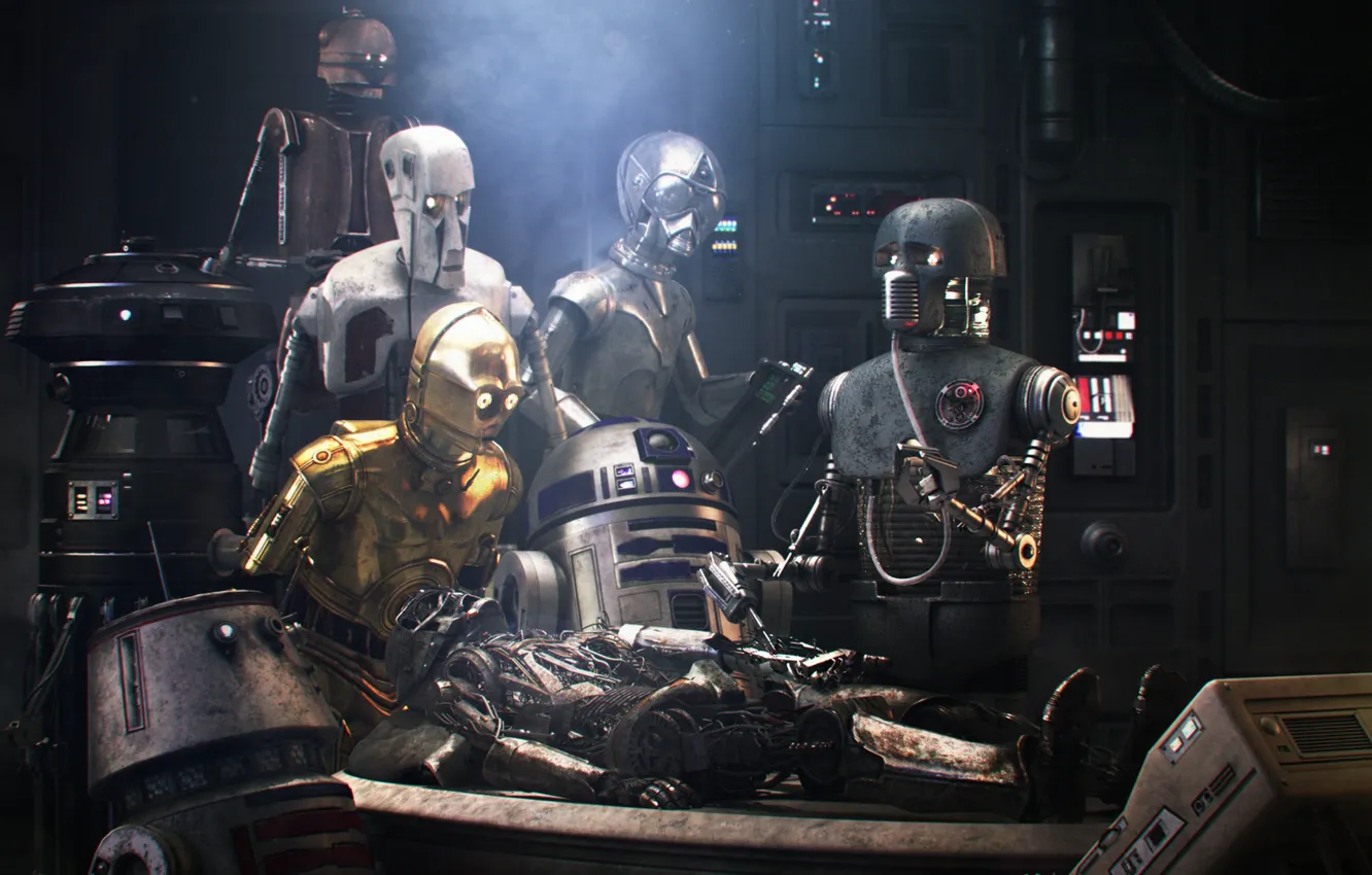 Wallpaper robots, star wars, meets rembrandt images for desktop ...