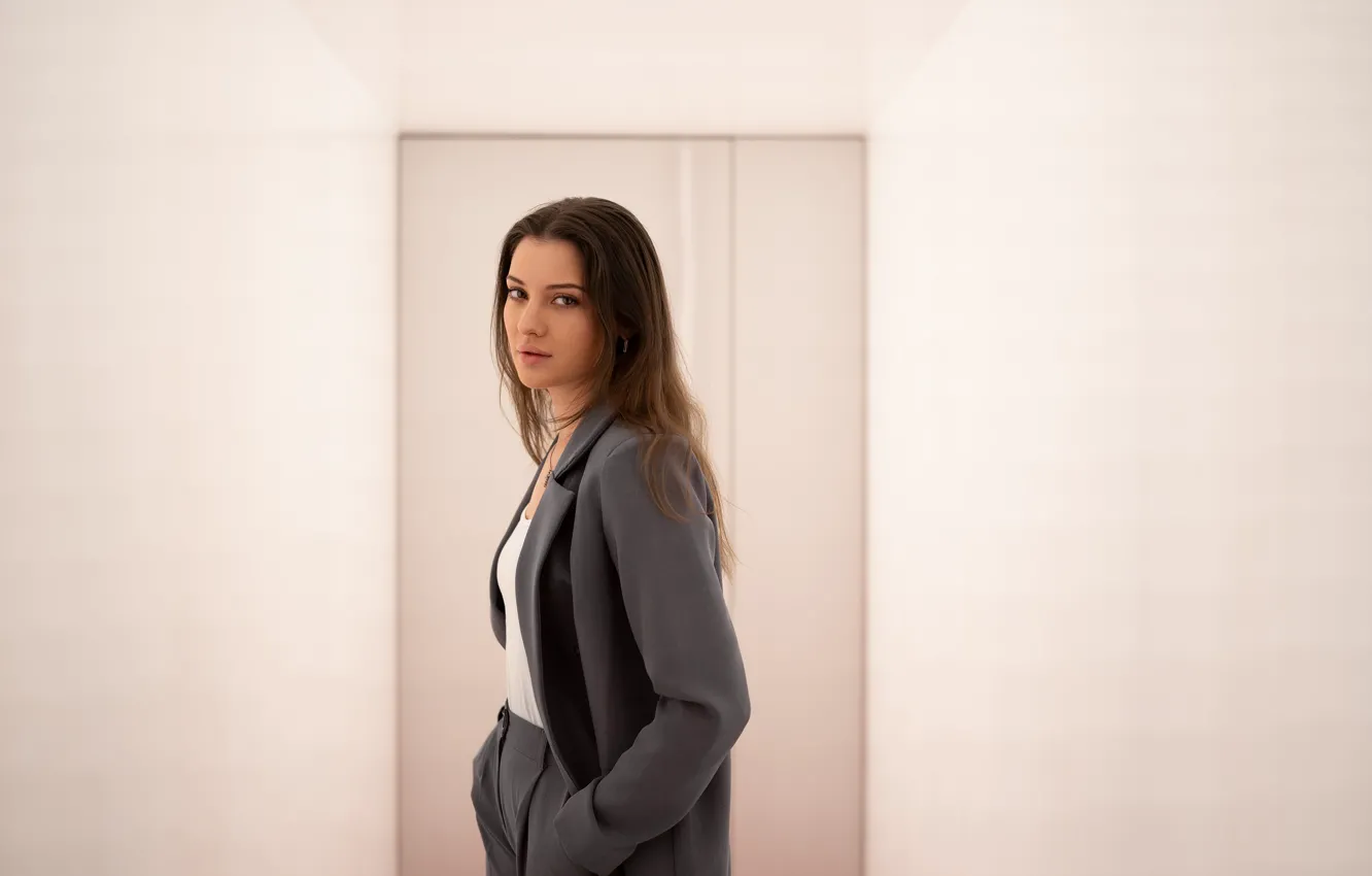 Wallpaper look, girl, portrait, Andrew Brandis, Andrey Brandis, Ksusha ...