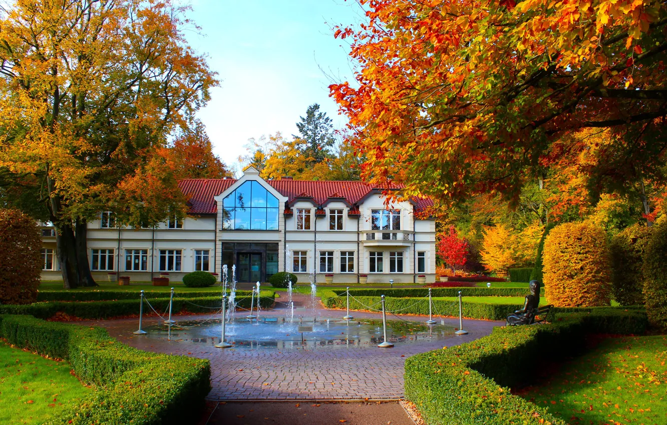 Wallpaper park, garden, home for mobile and desktop, section пейзажи ...