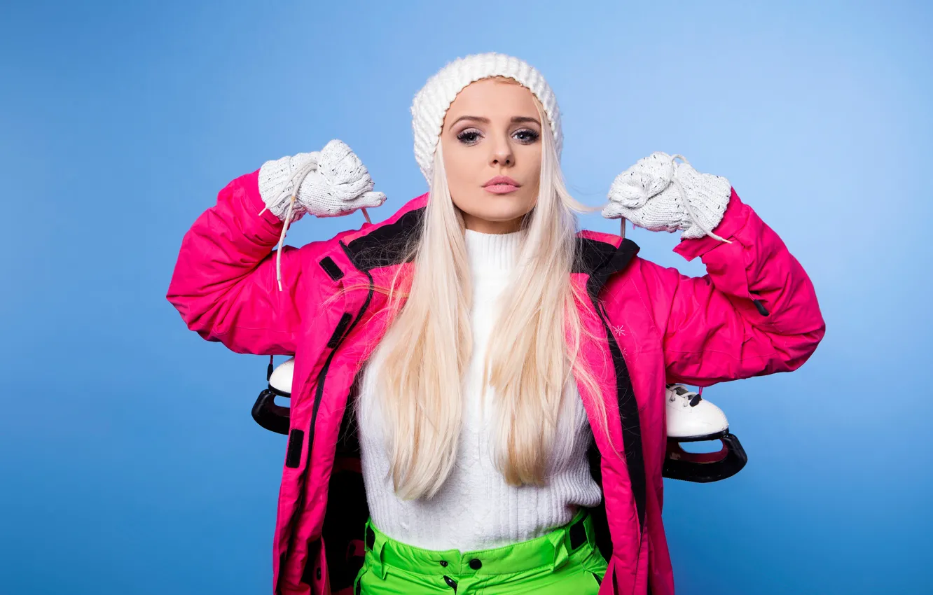 Wallpaper pose, background, hat, makeup, jacket, hairstyle, blonde ...