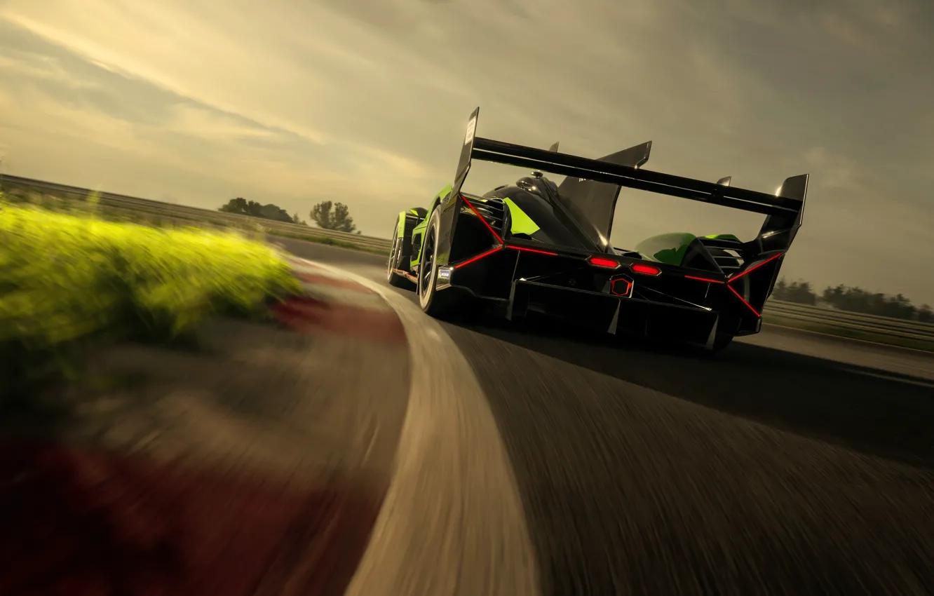 Wallpaper Lamborghini, hypercar, rear view, LMDh, Lamborghini SC63 for ...
