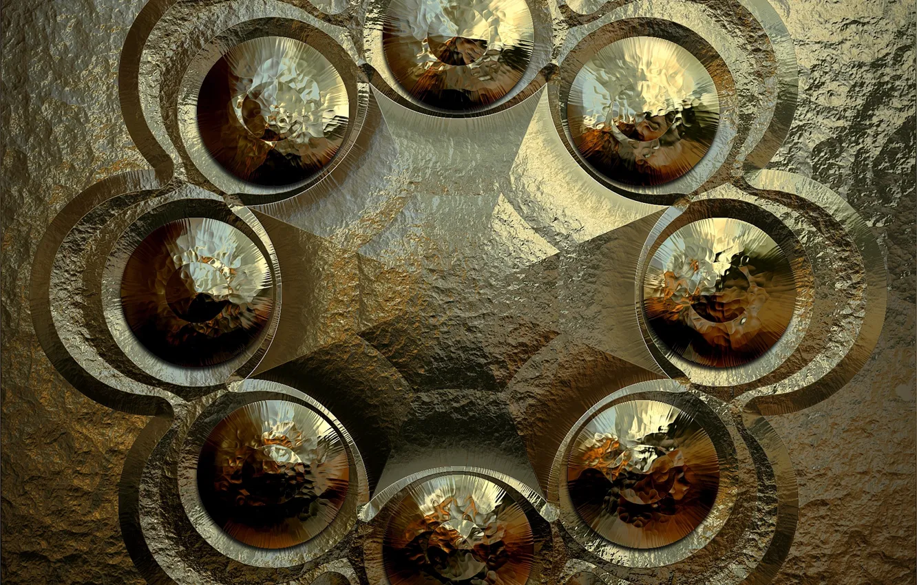 Wallpaper metal, pattern, texture, ornament, metallic, relief, foil ...