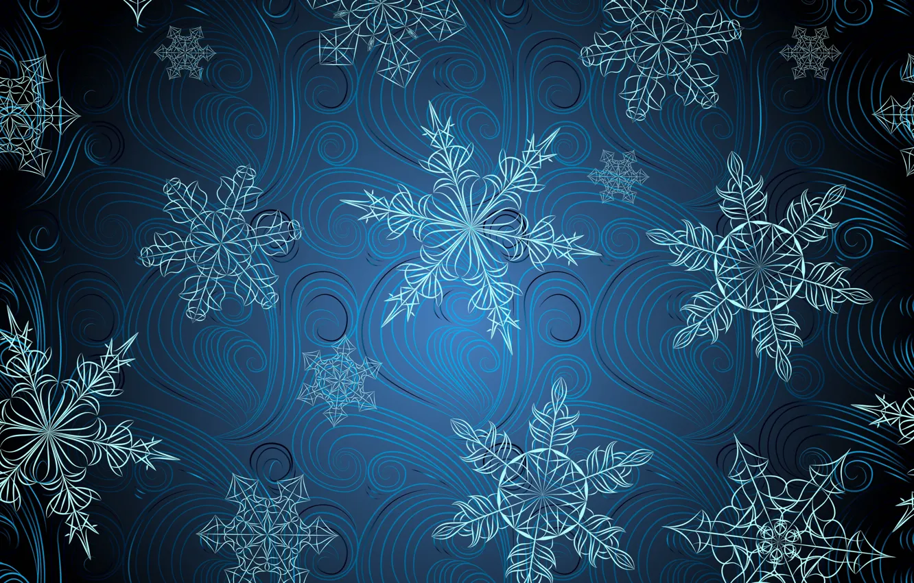 Wallpaper snowflakes, background, pattern, texture for mobile and ...