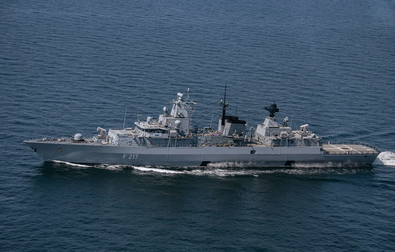 Wallpaper frigate, The German Navy, F 217, FGS Bayern for mobile and ...