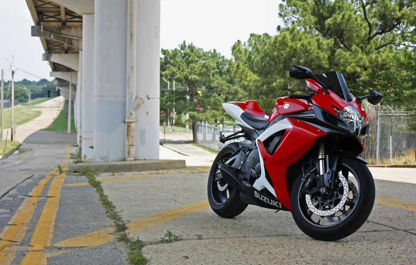 Wallpaper trees, red, markup, motorcycle, red, suzuki, bike, Suzuki for ...