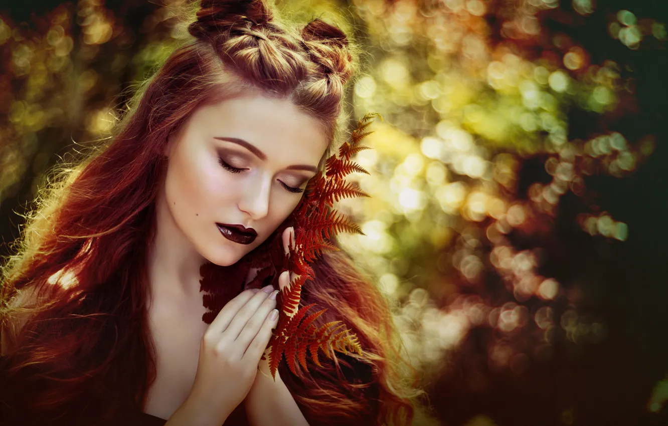 Wallpaper Girl Light Nature Face Pose Glare Style Tenderness For
