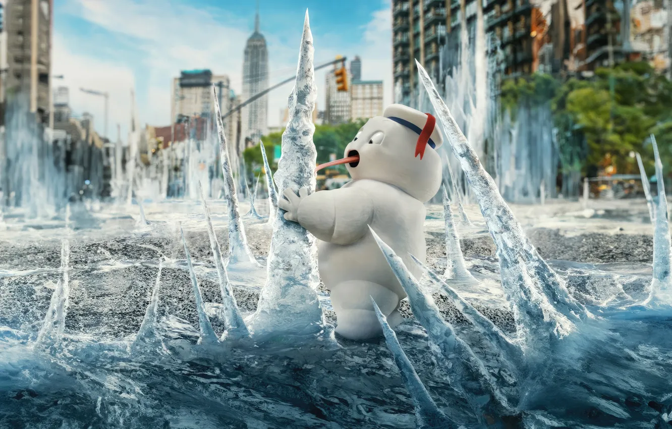 Wallpaper ice, movie, the marshmallow man, Ghostbusters: The Chilling ...