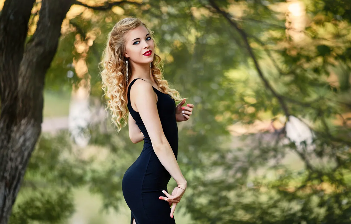 Wallpaper Look Trees Branches Nature Pose Park Background Model
