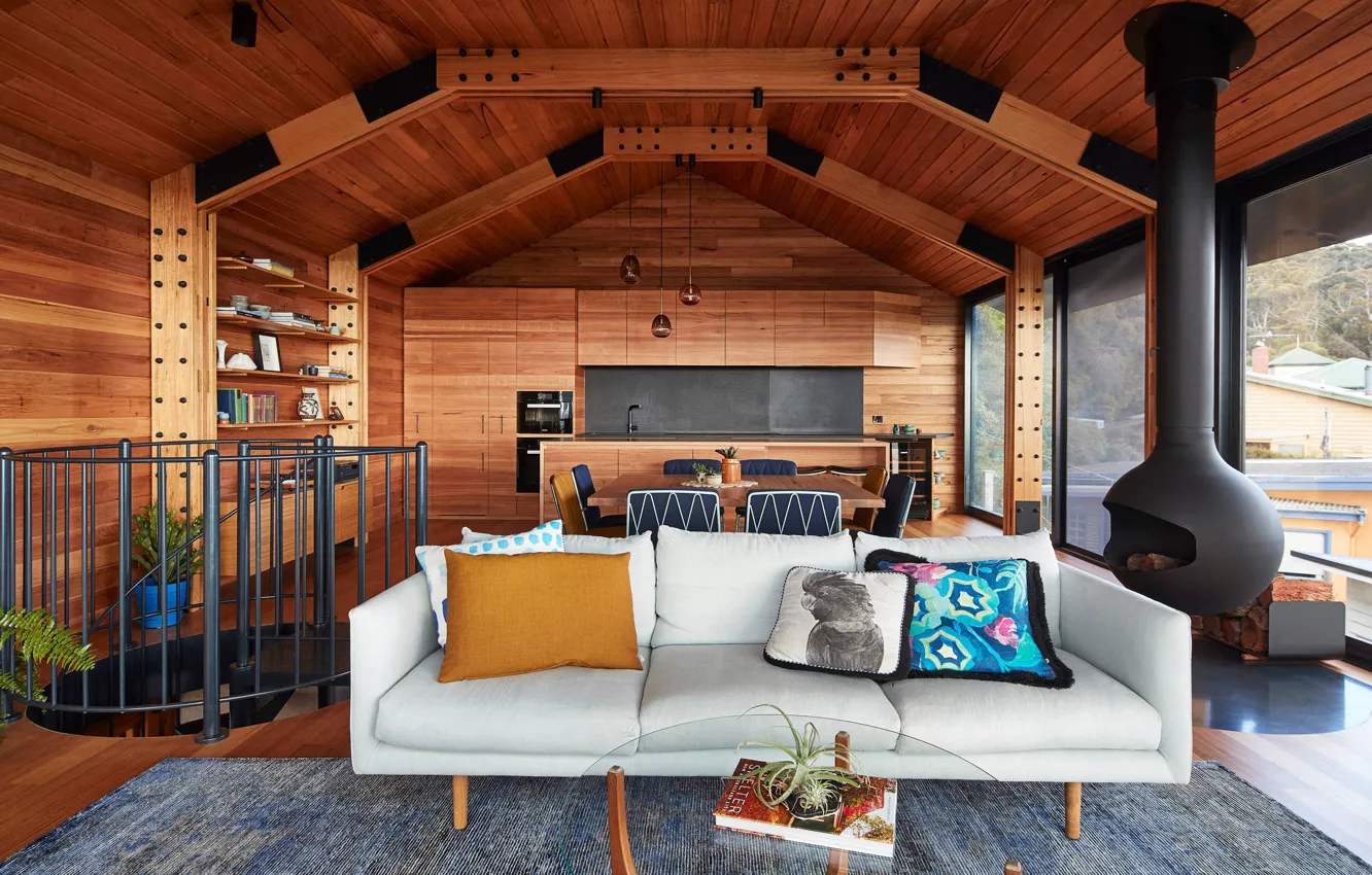 Wallpaper design, style, Australia, kitchen, living room, interr ...