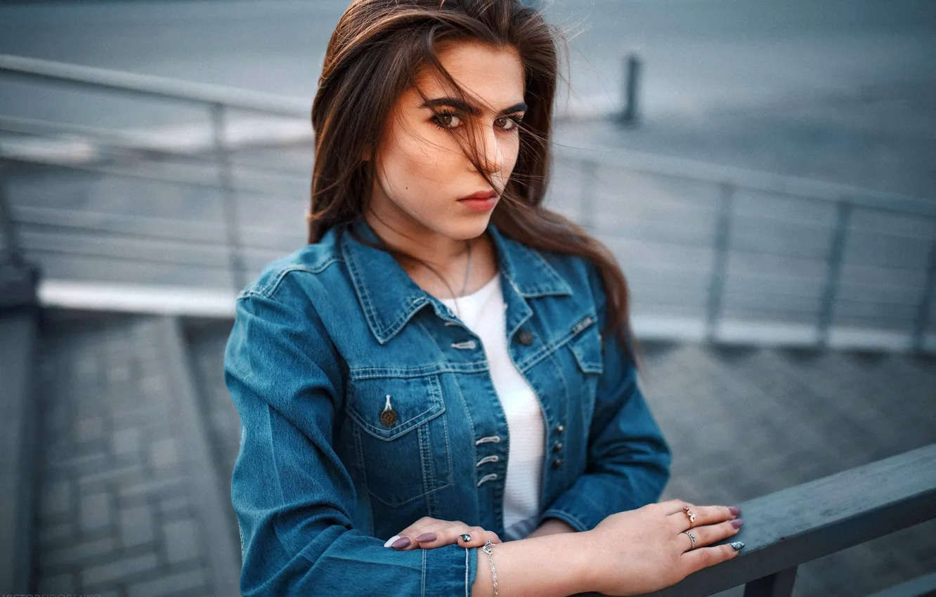Wallpaper Look Pose Model Portrait Makeup Hairstyle Ladder