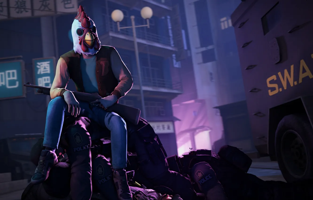 Wallpaper The game, Police, Bit, Cock, Mask, Miami, SWAT, Richard for ...