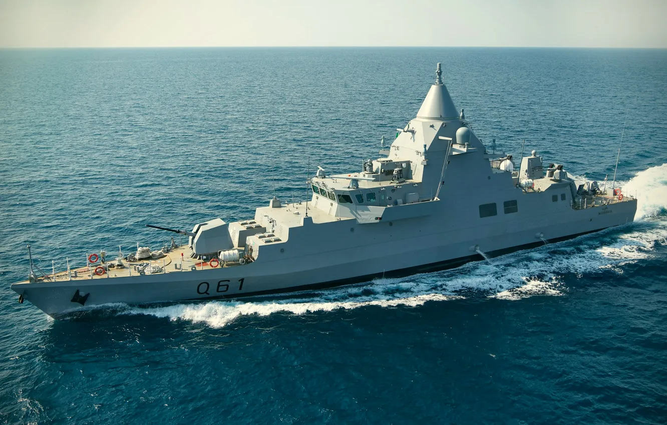 Wallpaper Corvette, Qatar, patrol ship, Musherib for mobile and desktop ...