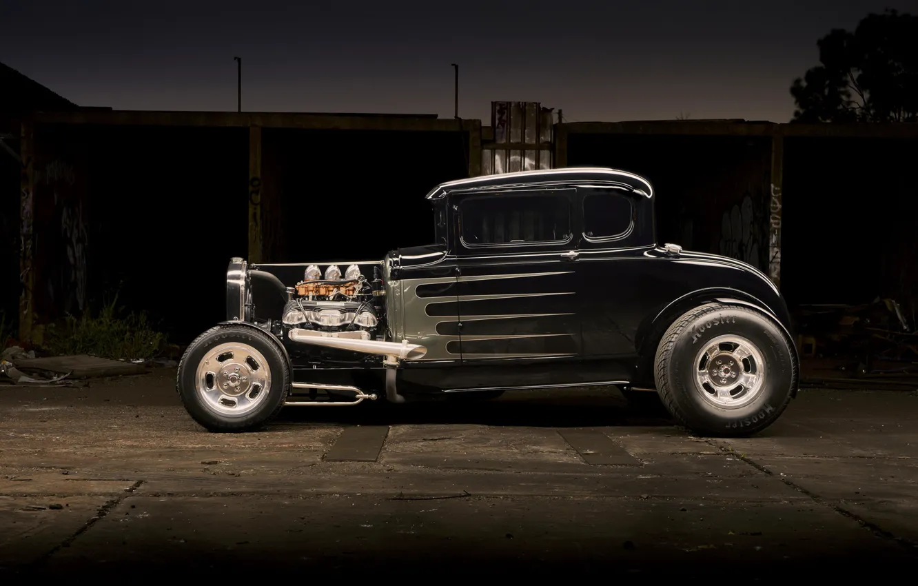 Wallpaper car, black, hot rod for mobile and desktop, section другие ...