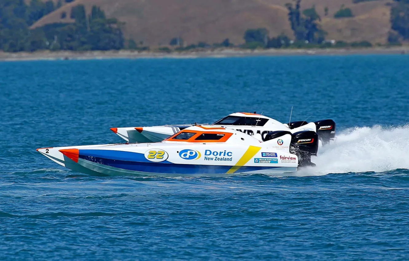 Wallpaper speed, boats, race for mobile and desktop, section спорт ...