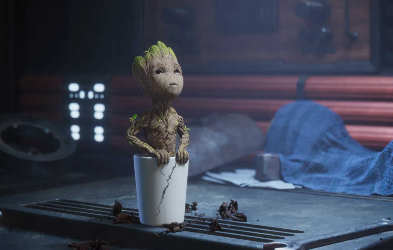 Wallpaper Vin Diesel, Groot, Marvel Studios, I Am Groot for mobile and ...