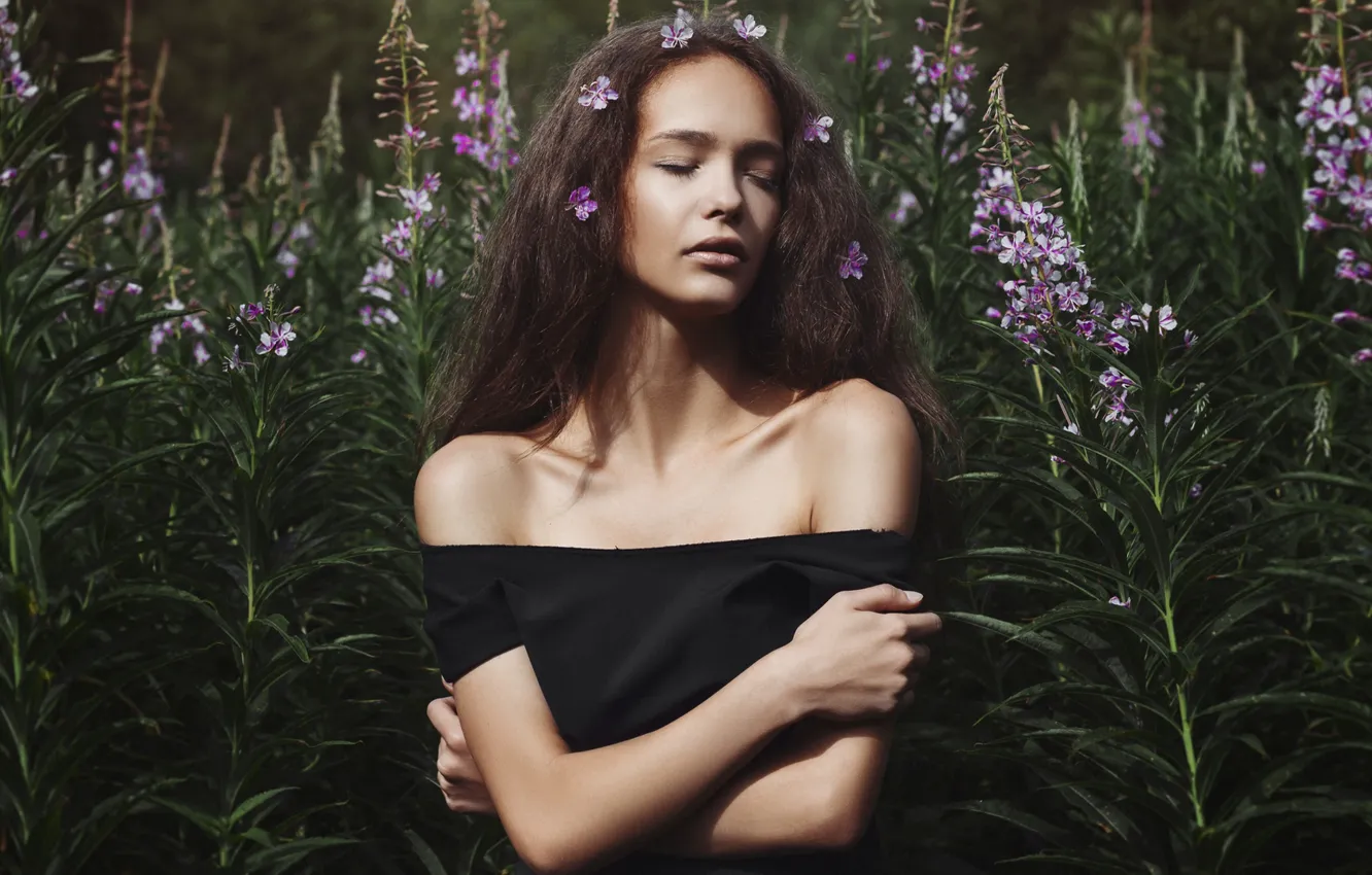 Wallpaper girl, hair, shoulders, Zlobin Awesome, Vita for mobile and ...