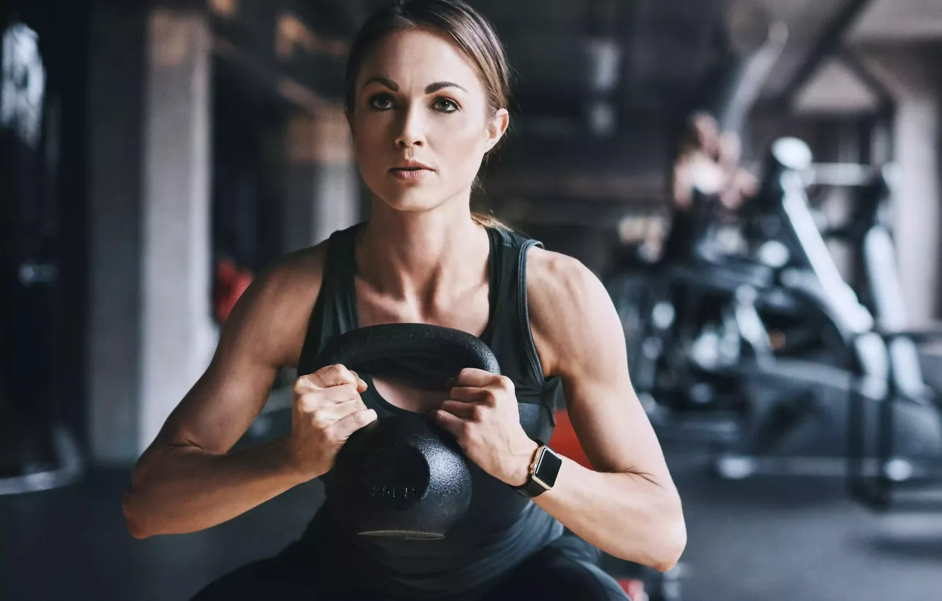 Wallpaper look, pose, figure, brunette, fitness, weight, pose, workout ...