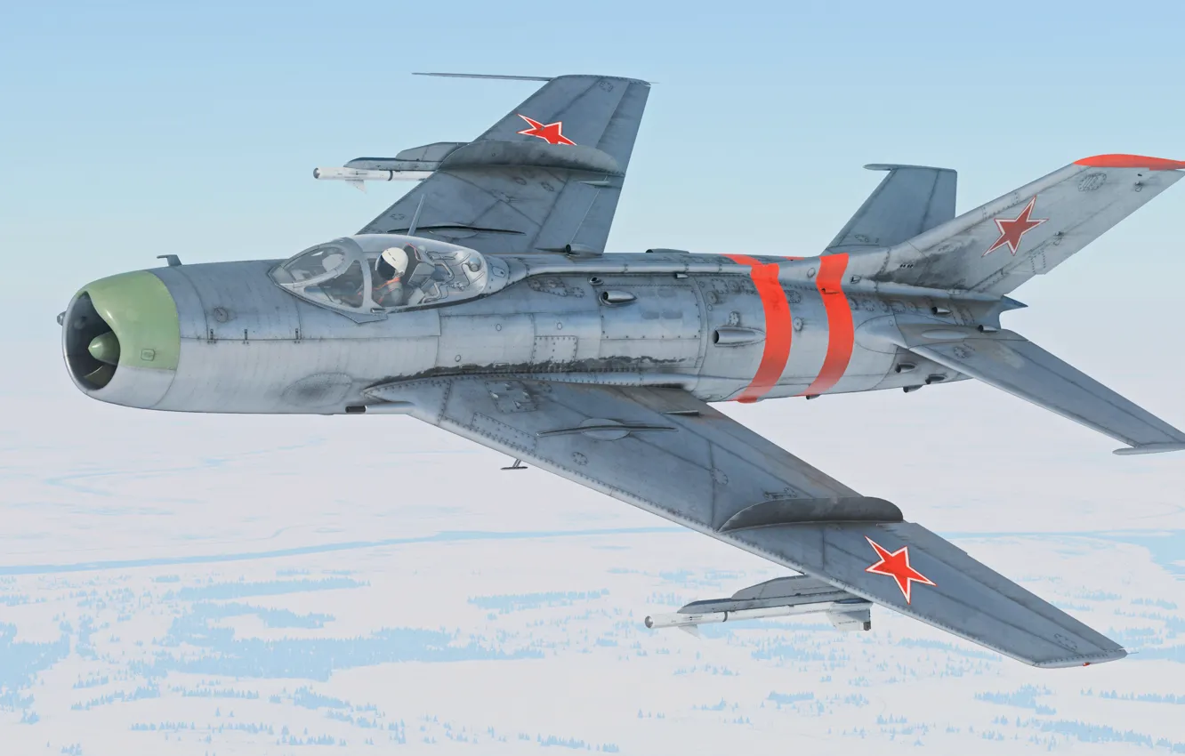 Wallpaper USSR, OKB MiG, Fighter-interceptor, MiG-19PT for mobile and ...