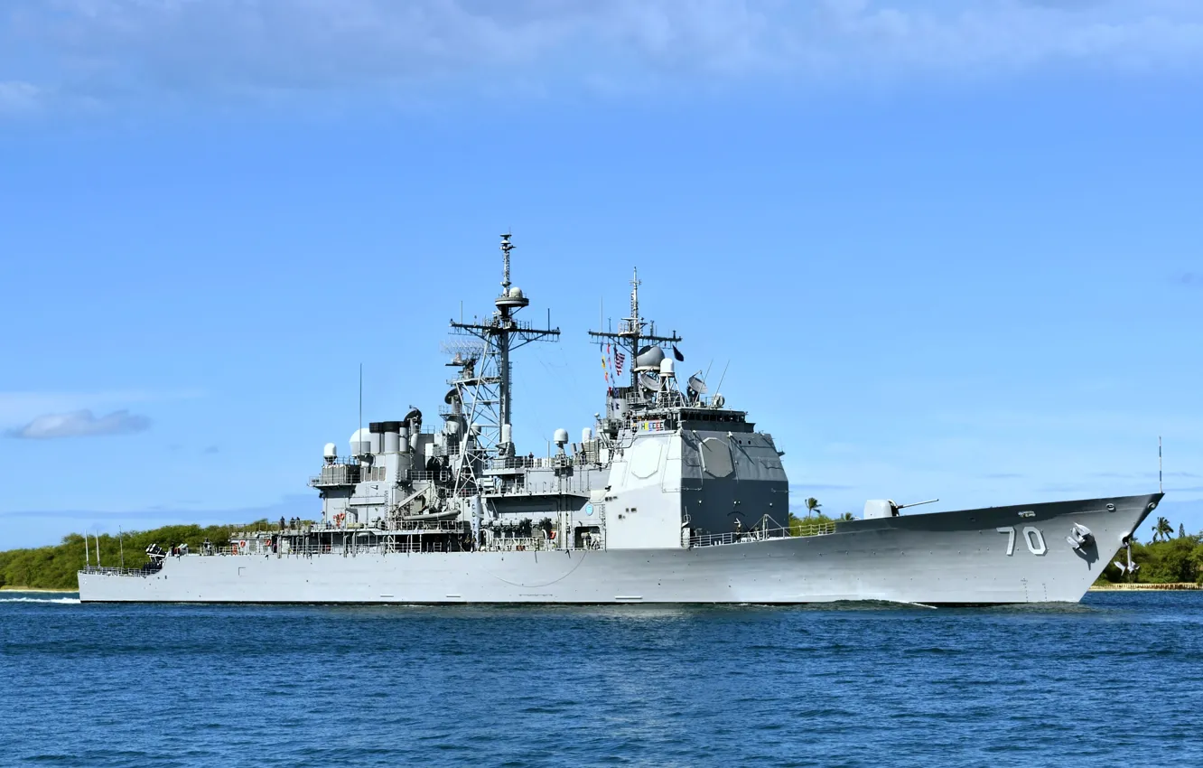 Wallpaper US NAVY, missile cruiser, USS Lake Erie, CG 70 for mobile and ...