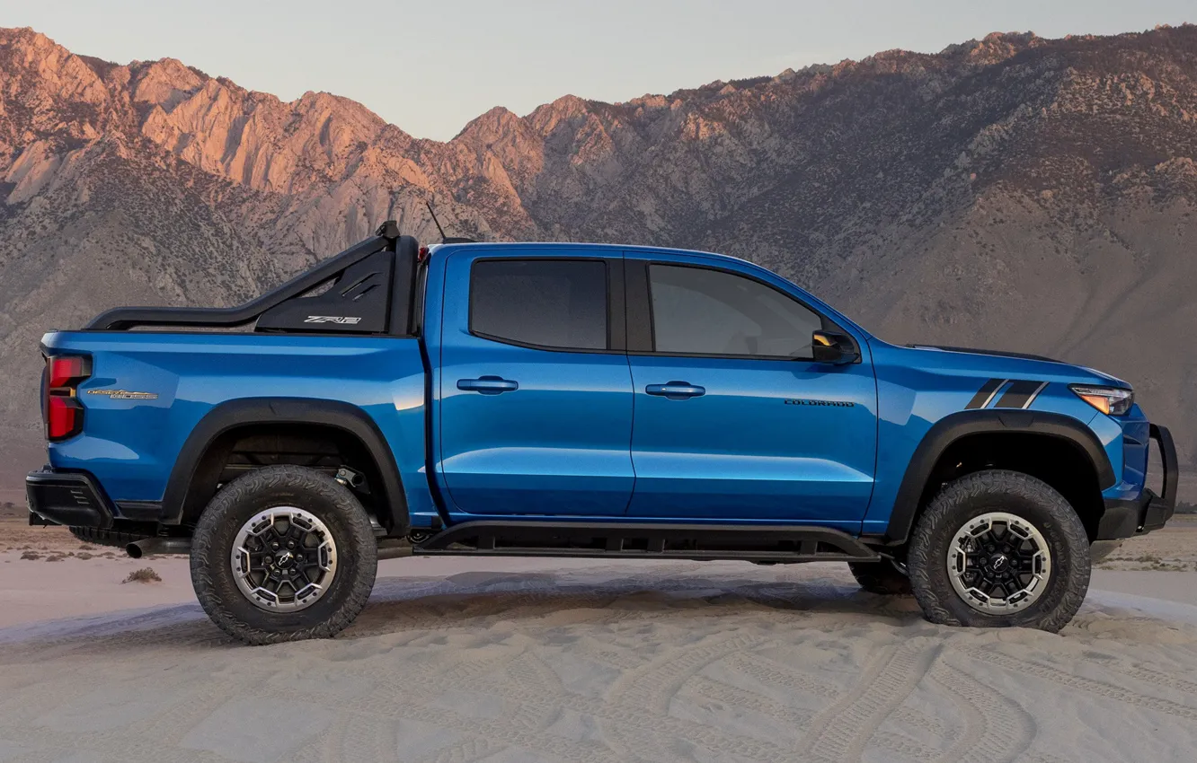 Wallpaper Chevrolet, side view, Crew Cab, 2023, Colorado ZR2, Desert ...