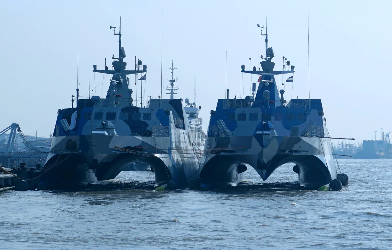 Wallpaper China, catamaran, missile boats, type 22 for mobile and ...