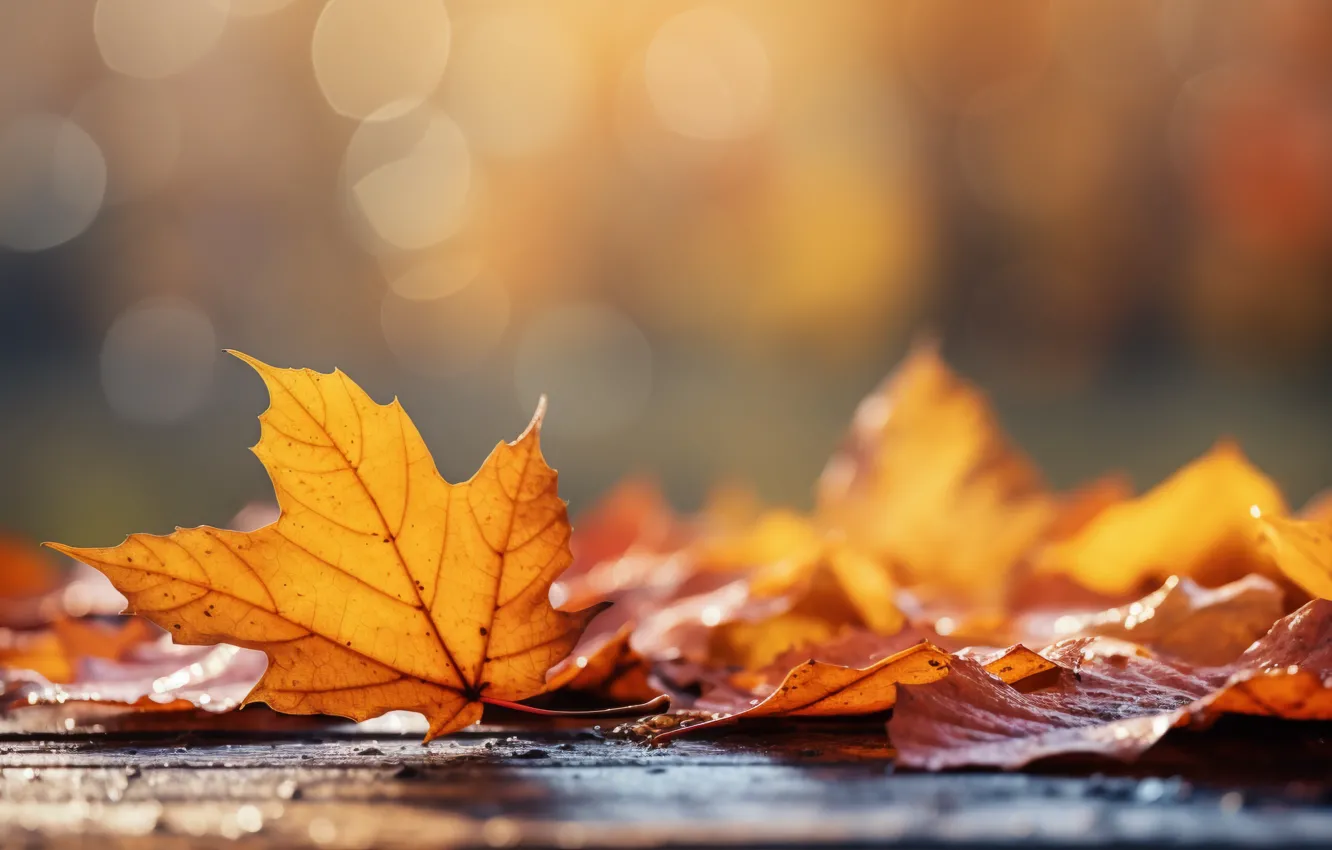 Wallpaper Autumn Leaves Park Background Forest Park Background
