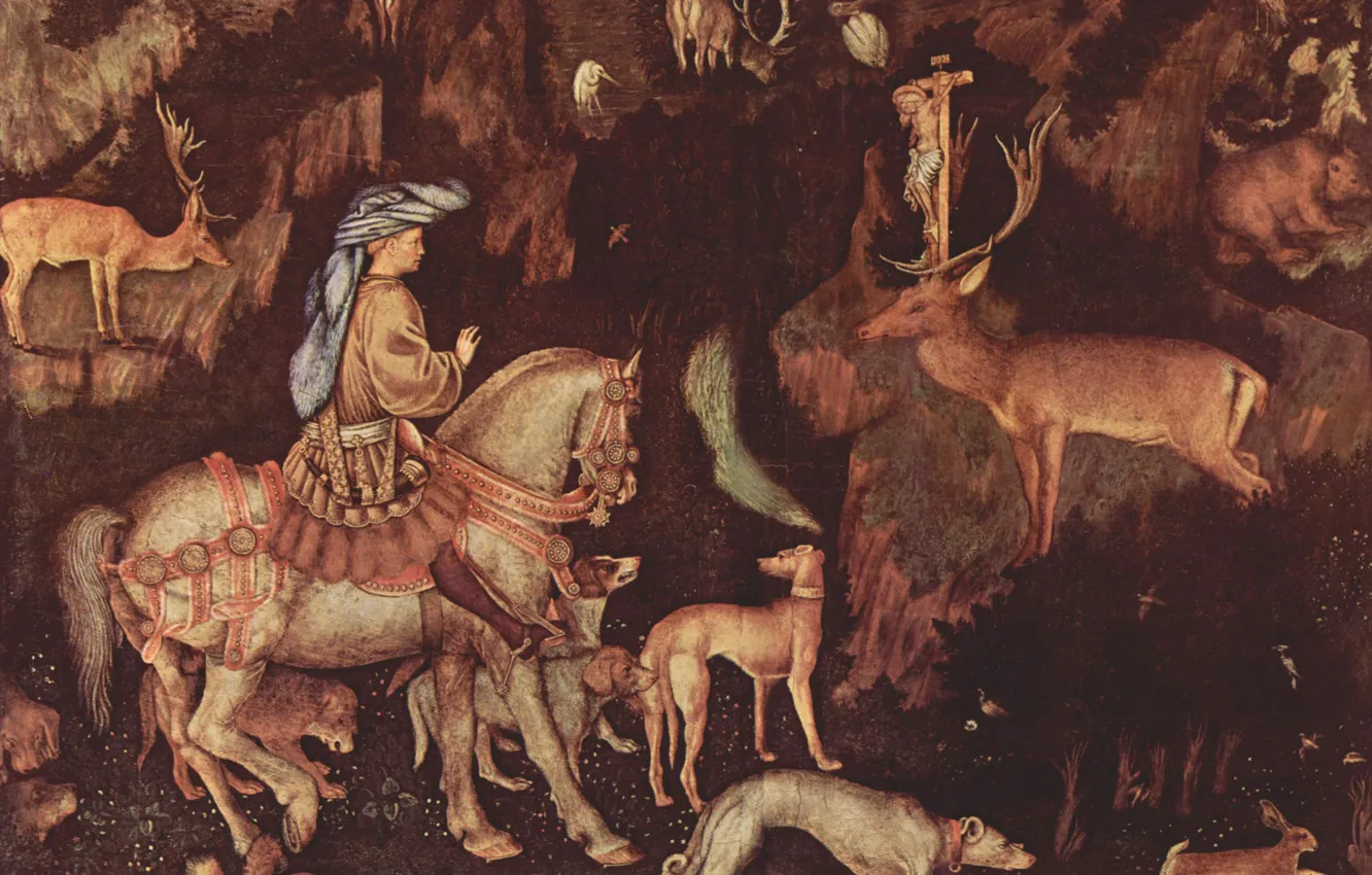 Wallpaper Antonio Pisanello, Eustacio, p. 1438-1442., Vision-of-San ...