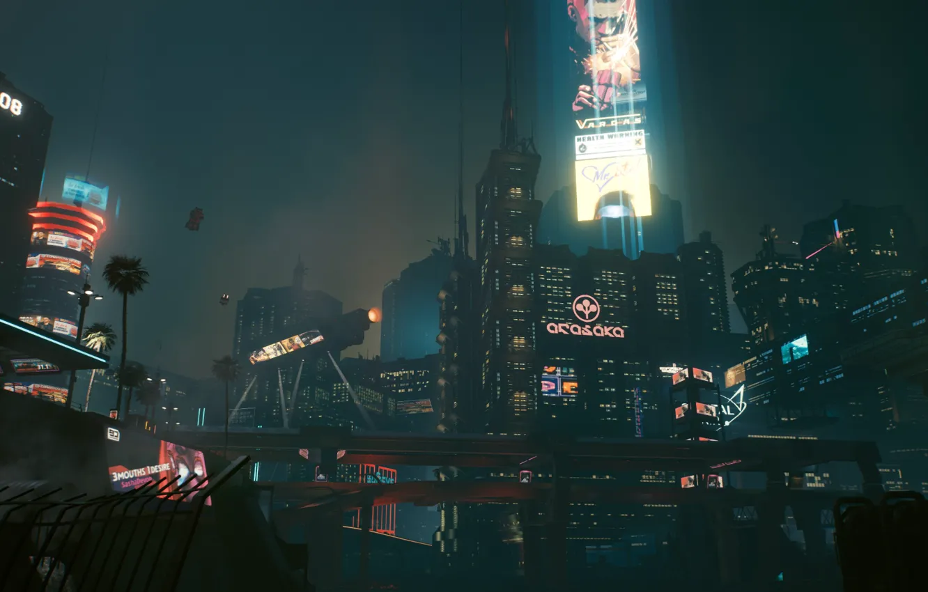 Wallpaper night, the city, future, neon, Cyberpunk 2077, Night ...