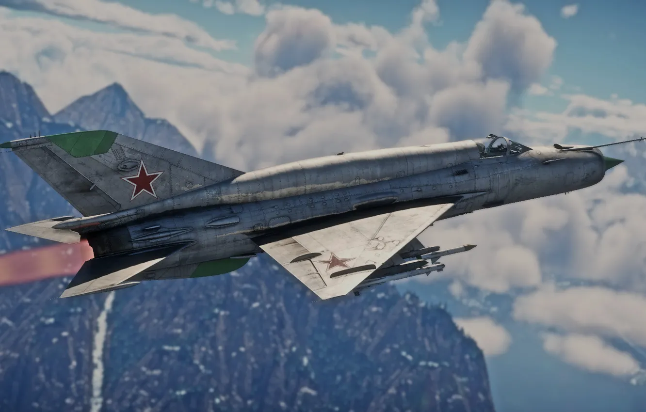 Wallpaper USSR, OKB MiG, Frontline fighter, MiG-21СМТ for mobile and ...