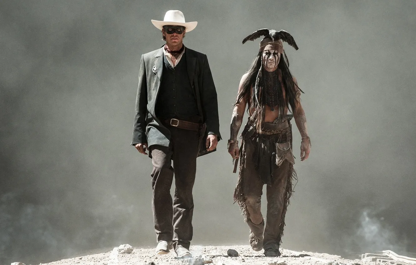 Wallpaper Johnny Depp, winter, The Lone Ranger, Armie Hammer, movies ...