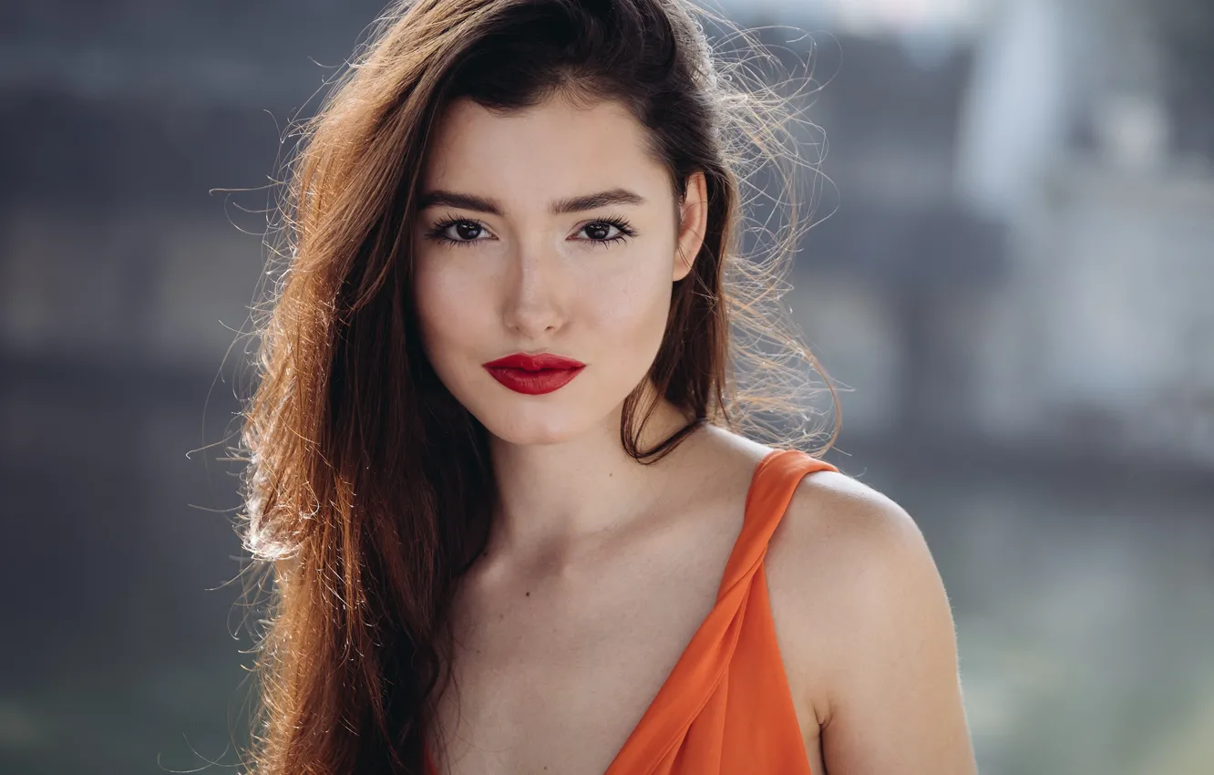 Wallpaper face, background, model, hair, lipstick, Anna for mobile and ...