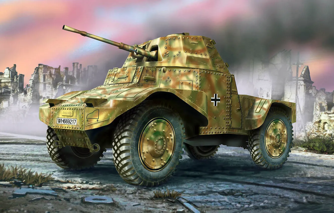 Wallpaper Panhard 178, Pz.Spah.204(f), Armored reconnaissance vehicle ...
