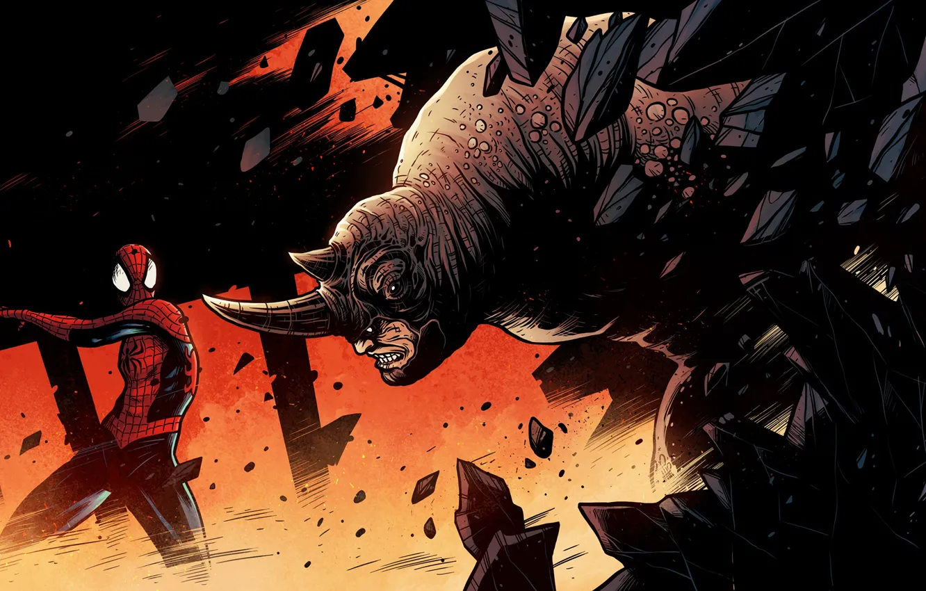 Wallpaper rhino, Marvel Comics, Spider-Man, Rhino, Aleksei Sytsevich ...