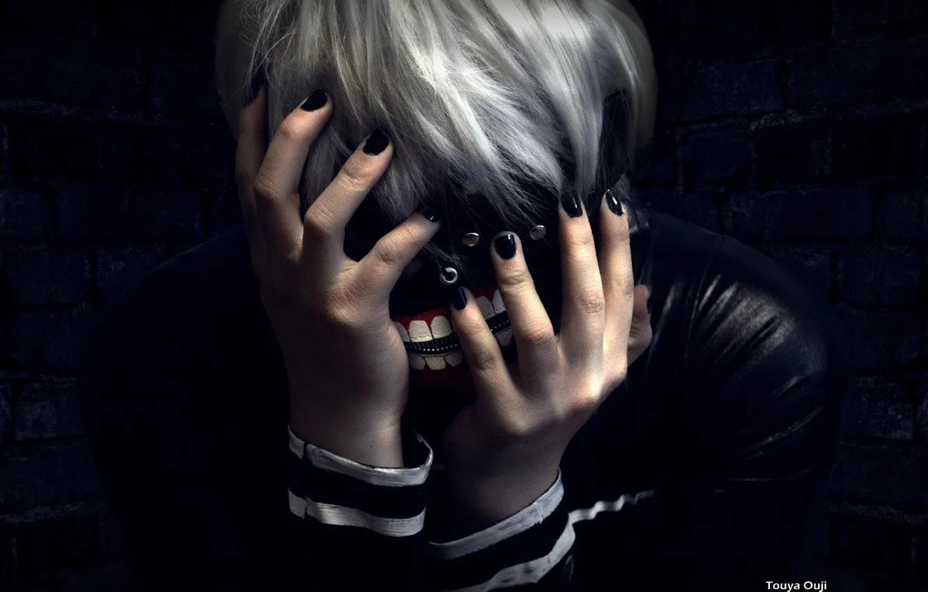 Wallpaper anime, hands, mask, guy, cosplay, Tokyo Ghoul, The Kaneko Ken ...