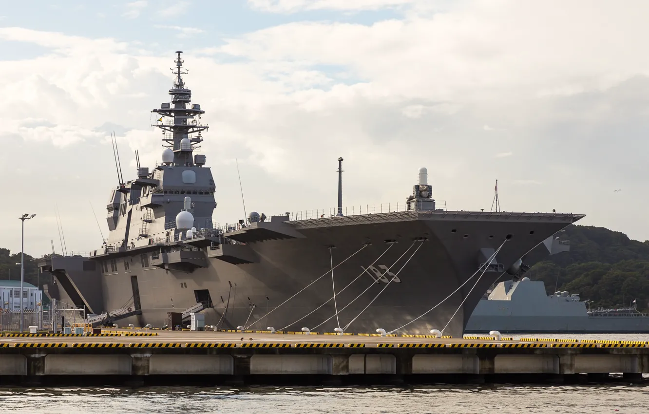 Wallpaper Japan, destroyer, JS Izumo, I. S. Izumo for mobile and ...
