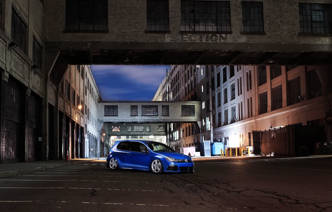 Wallpaper blue, volkswagen, Golf, golf, blue, Volkswagen, MK6 for ...