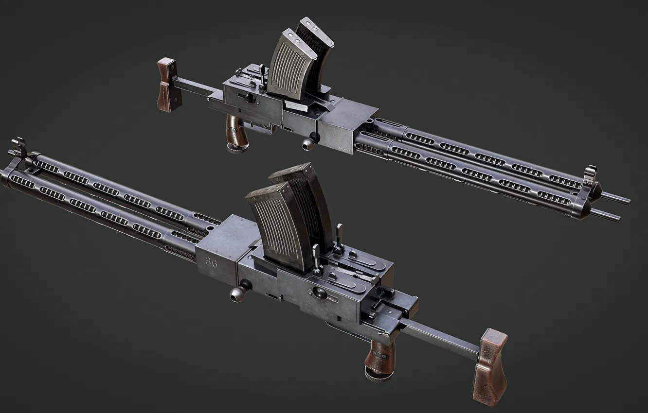 Wallpaper USSR, Fedorov-Shpagin Machine gun, 1922, Pavel Kuteynikov for ...