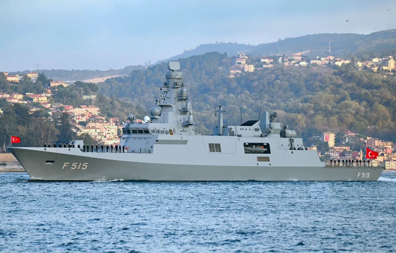 Wallpaper frigate, Istanbul, Turkish Navy, F 515 for mobile and desktop ...